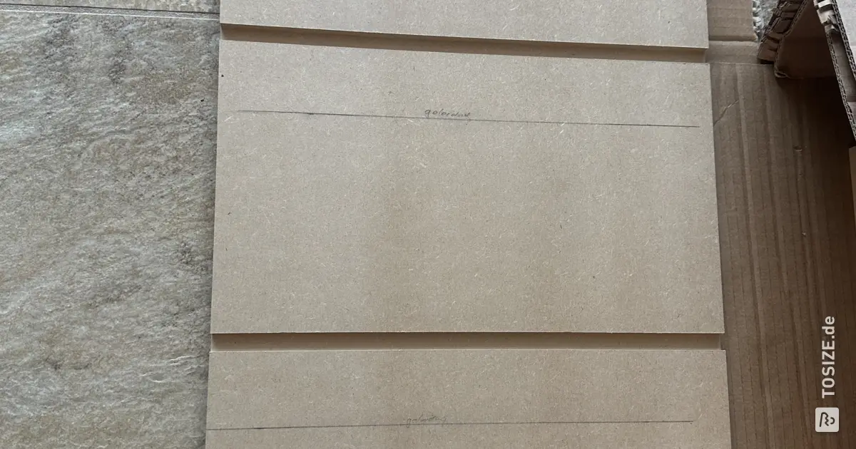 Schmaler MDF-Nachttisch für Boxspringbetten | TOSIZE.de