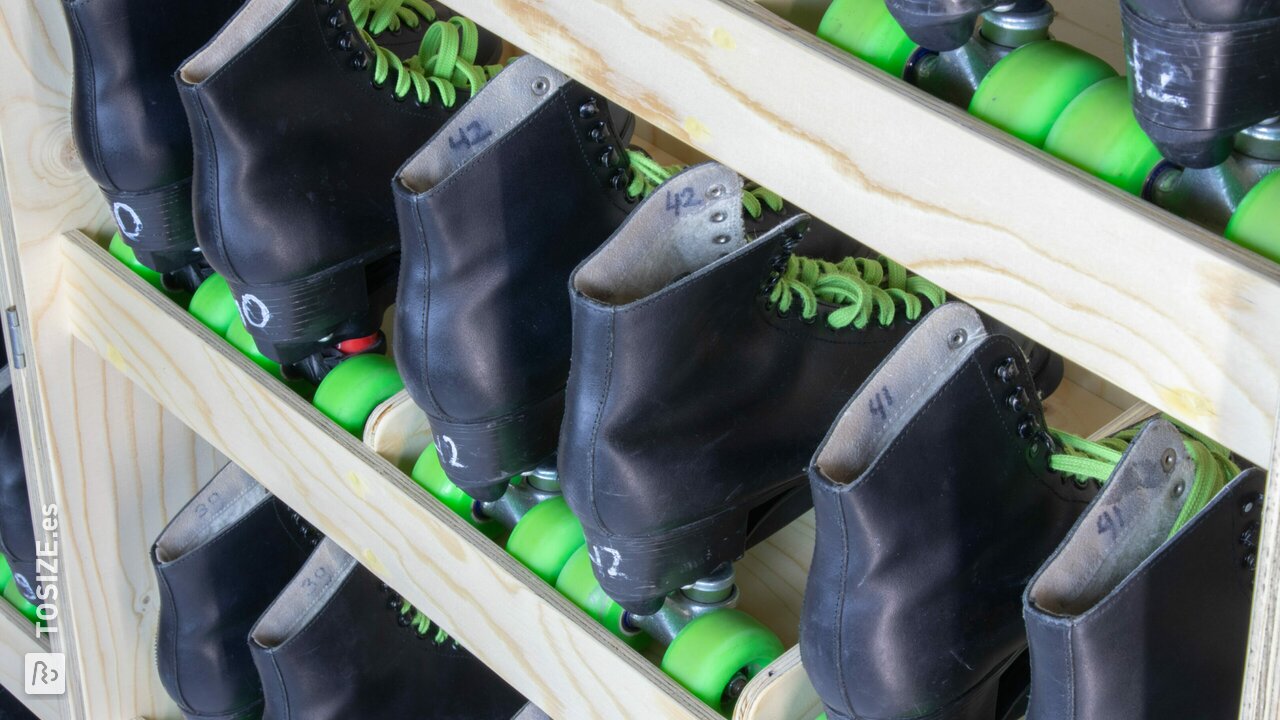 Zapatos de almacenamiento enrollables y patines de ruedas - TOSIZE.es