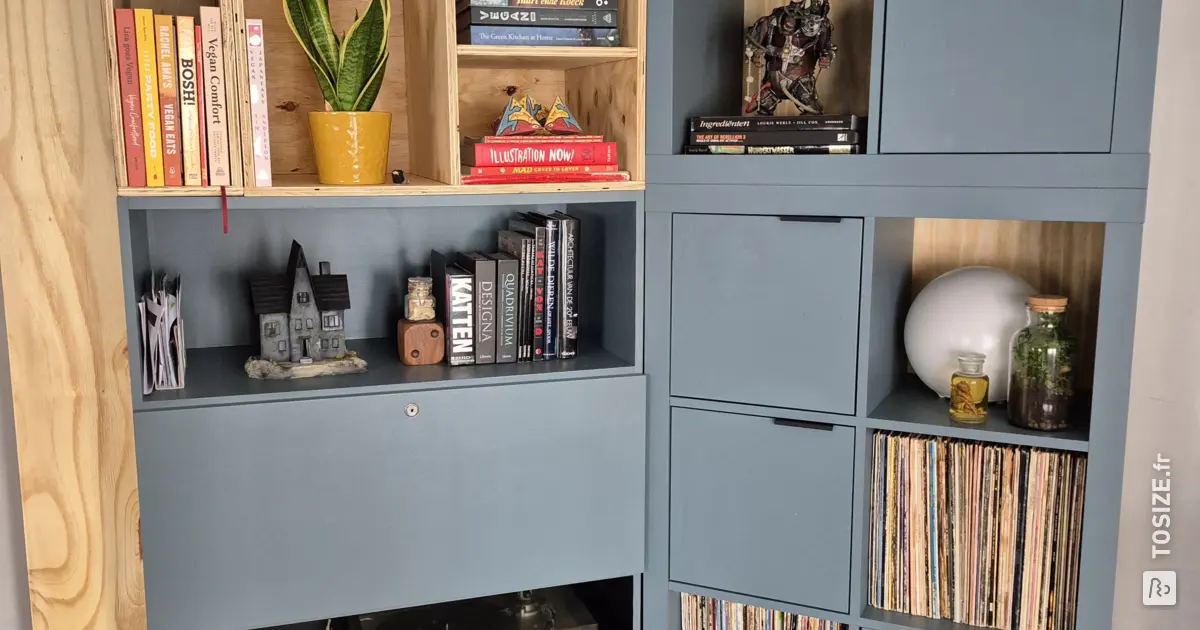 Armoire peinte élégante pour le salon, par Yorima | TOSIZE.fr