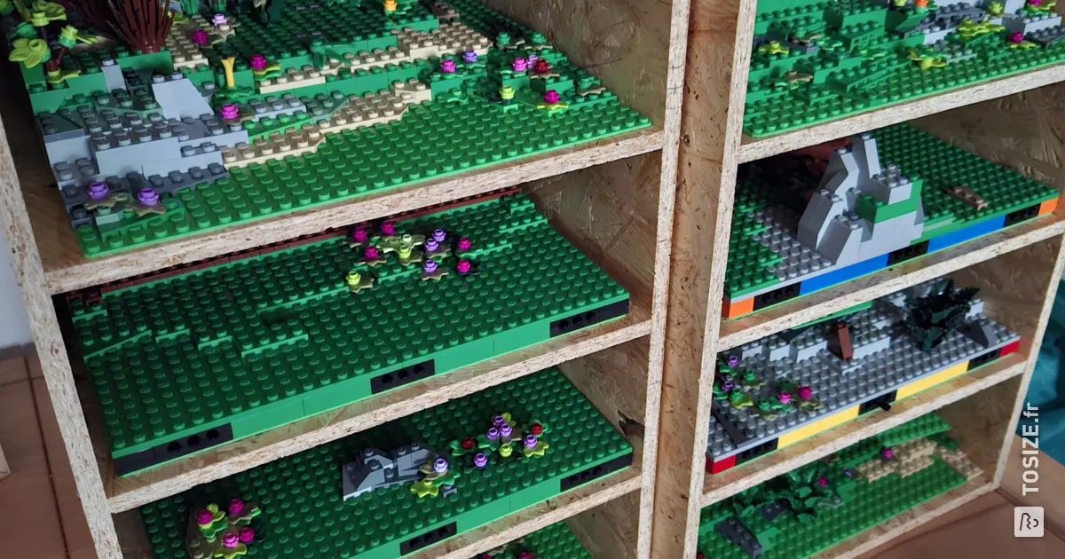 Boîte modulaire à monter soi-même pour collectionneurs de Lego | TOSIZE.fr
