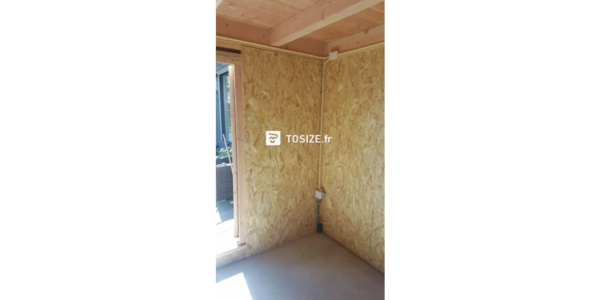 Couvrir tout le mur avec OSB | TOSIZE.fr