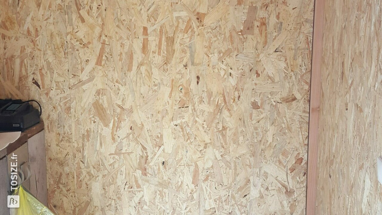 Couvrir tout le mur avec OSB - TOSIZE.fr