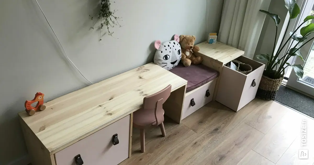 DIY : Un joli coin de jeu avec beaucoup d'espace de rangement ! | TOSIZE.fr