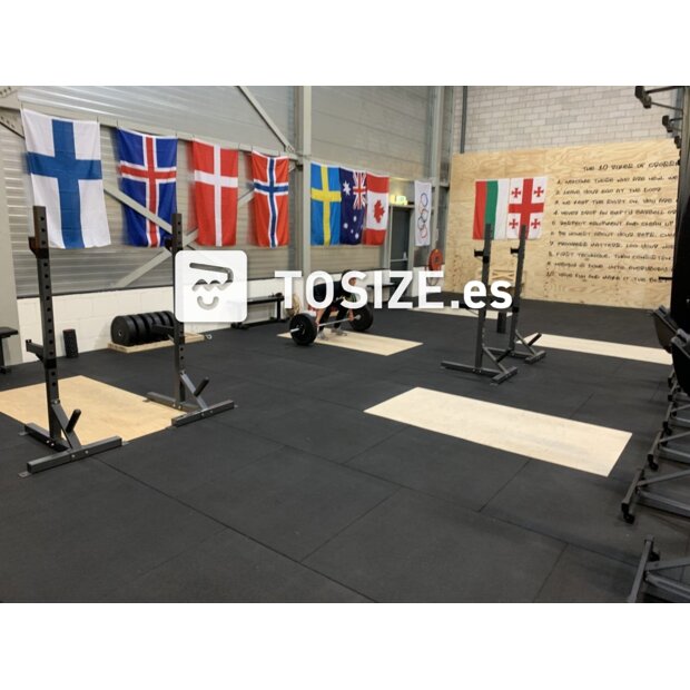Plataformas olímpicas de levantamiento de pesas de base - TOSIZE.es