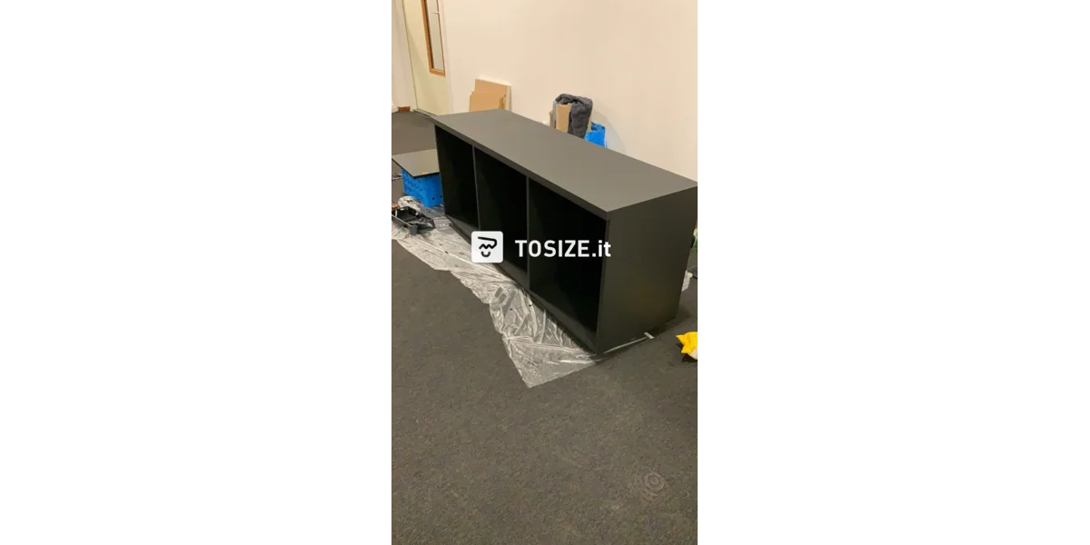 Credenza moderna per TV realizzata in MDF grezzo, di Koen | TOSIZE.it