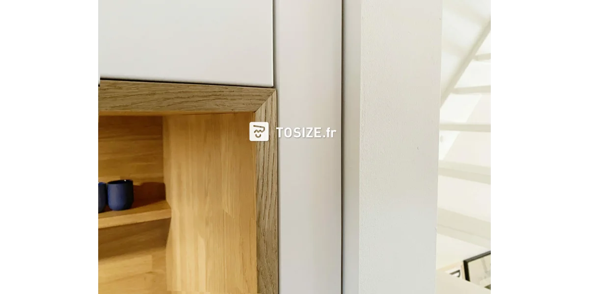 Buffet avec bar à expresso en chêne massif | TOSIZE.fr