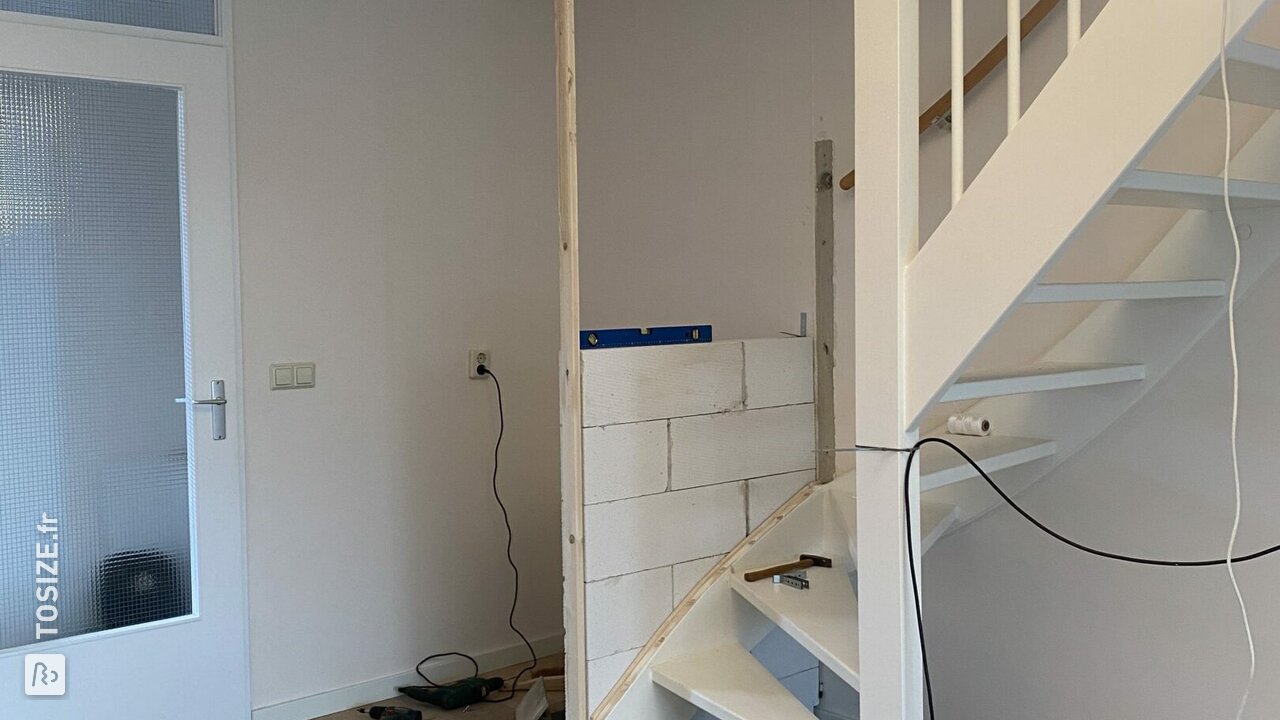 Buffet avec bar à expresso en chêne massif - TOSIZE.fr