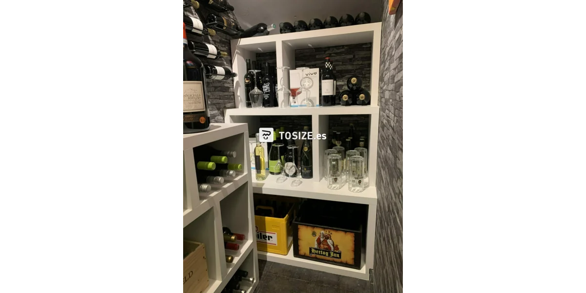 Bodega de bricolaje, gabinetes abiertos de MDF, por Harold | TOSIZE.es