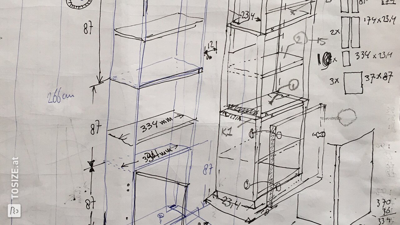 Badezimmerschrank, vom Boden bis zur Decke, von Martijn - TOSIZE.at