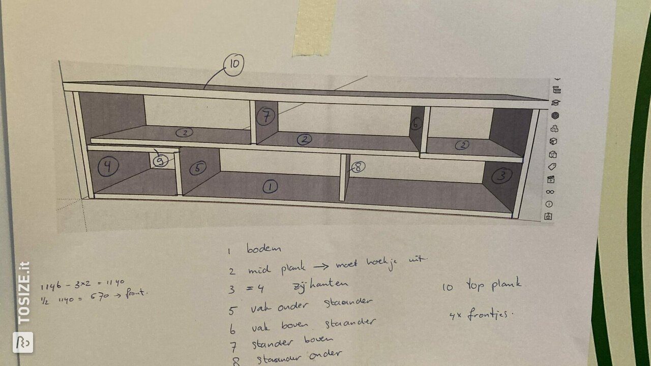 Elegante mobile da camera fai-da-te realizzato in compensato - TOSIZE.it