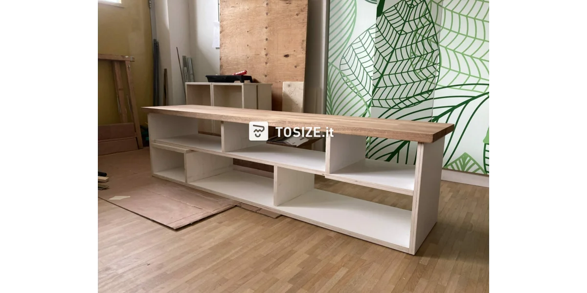 Elegante mobile da camera fai-da-te realizzato in compensato | TOSIZE.it