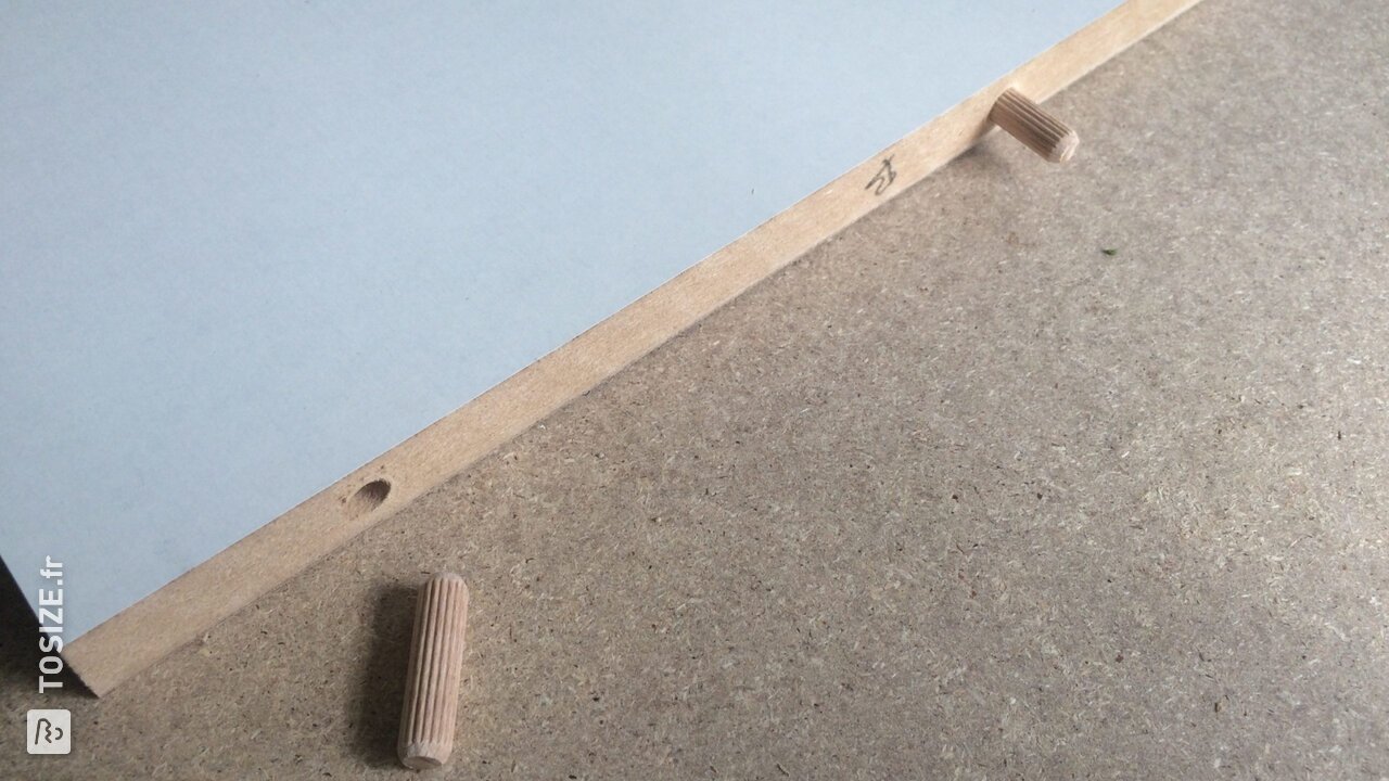 Bibliothèque multifonctionnelle réalisée sur mesure en MDF - TOSIZE.fr