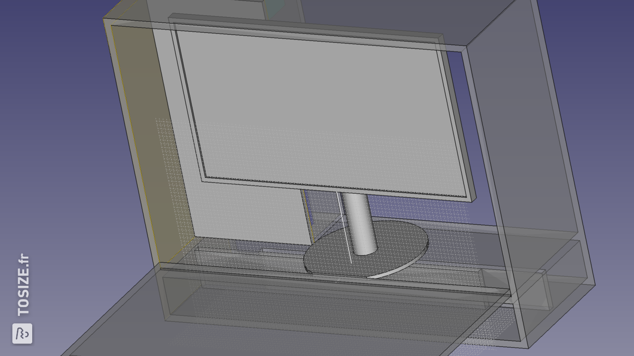 Poste de travail pliable en bouleau multiplex, par Ate - TOSIZE.fr