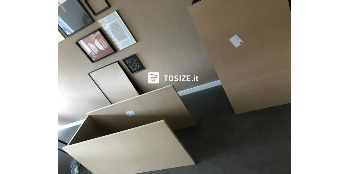 Conversione per cantinetta da incasso realizzata in MDF grezzo | TOSIZE.it