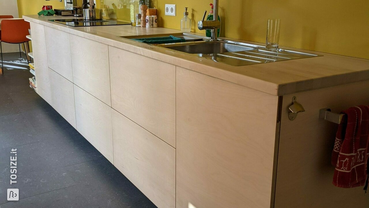 Cucina in multistrato di betulla, di Emiel - TOSIZE.it