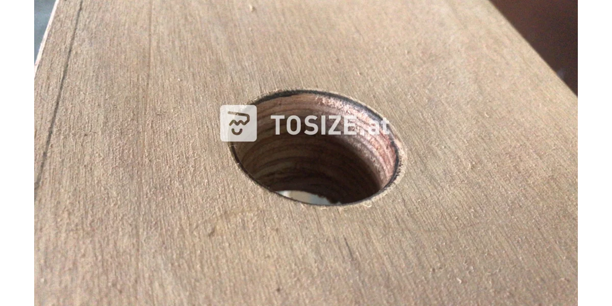 Küchenarbeitsplatte aus Multiplex Okoumé wasserdicht | TOSIZE.at