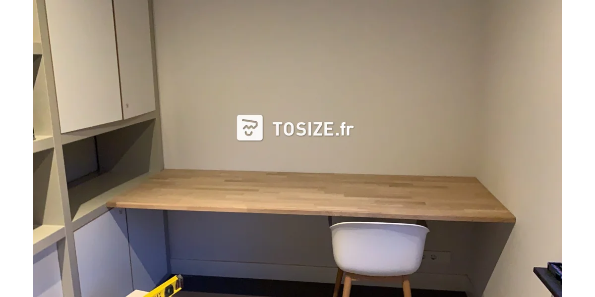 Fabriquer des bureaux flottants en chêne, le résultat de la famille ...