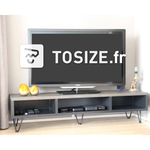 Zelf een TV meubel op maat maken van MDF en eiken - TOSIZE.fr