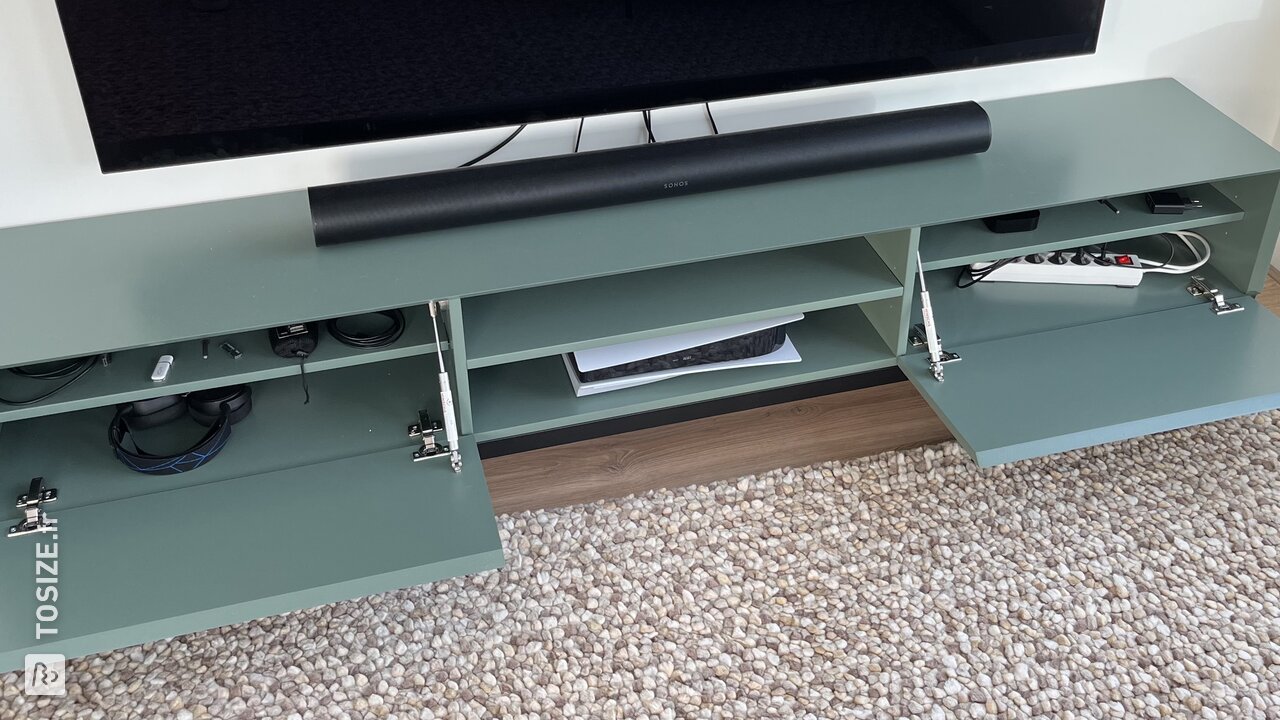 Een TV-meubel op maat zelf maken van MDF - TOSIZE.fr