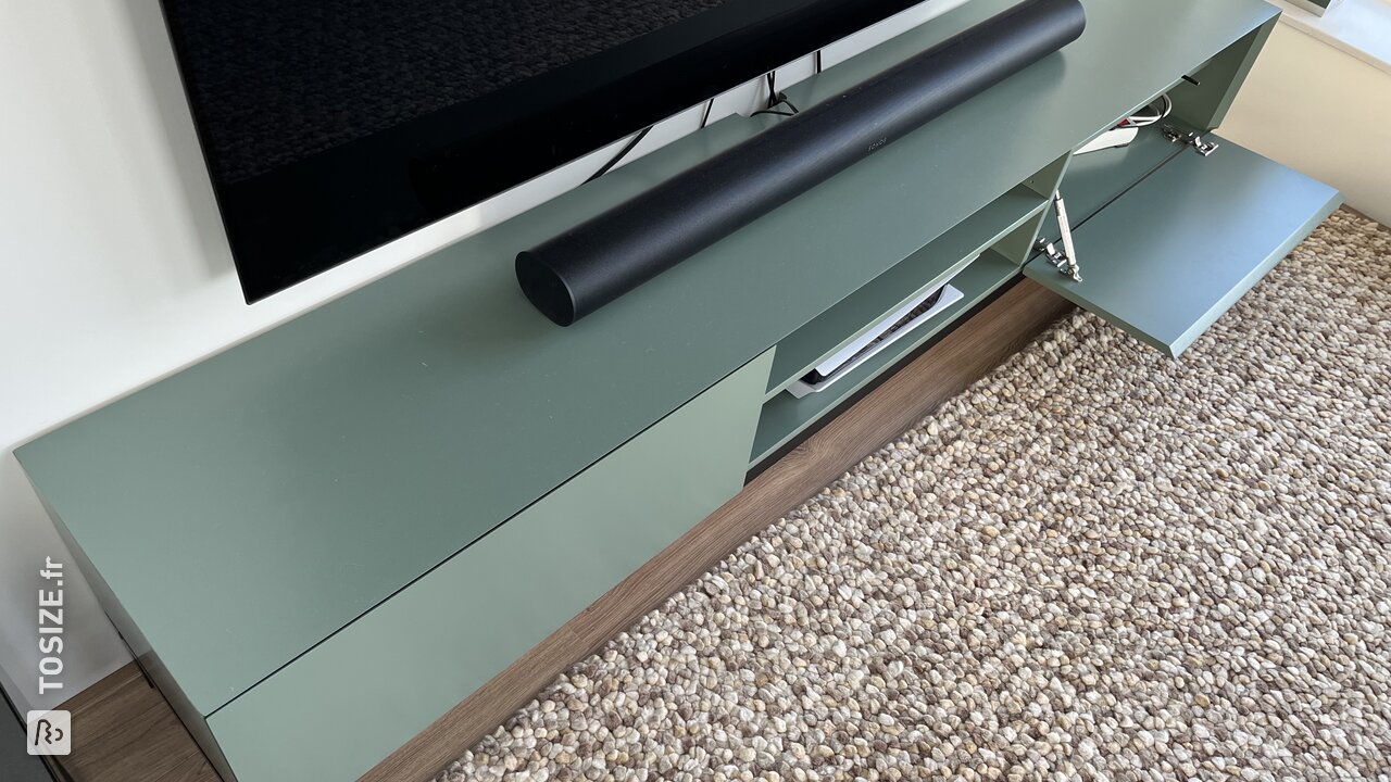 Een TV-meubel op maat zelf maken van MDF - TOSIZE.fr