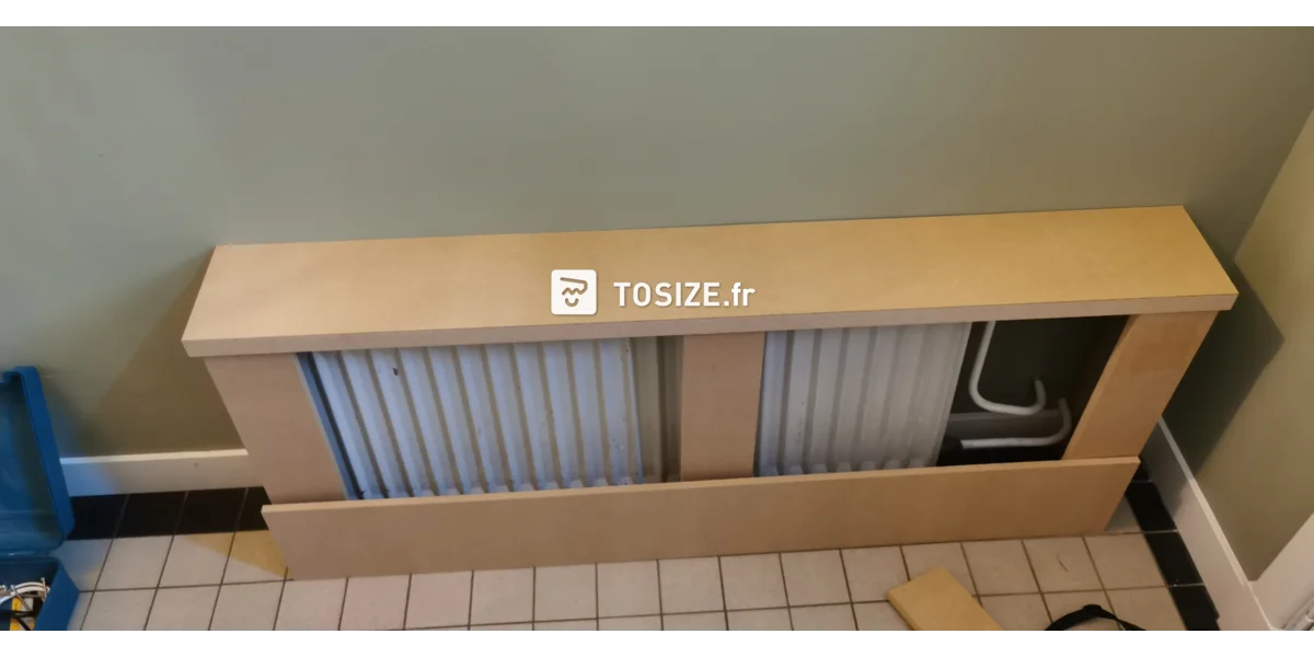 Make your own radiator casing from custom-sawn MDF | TOSIZE.fr