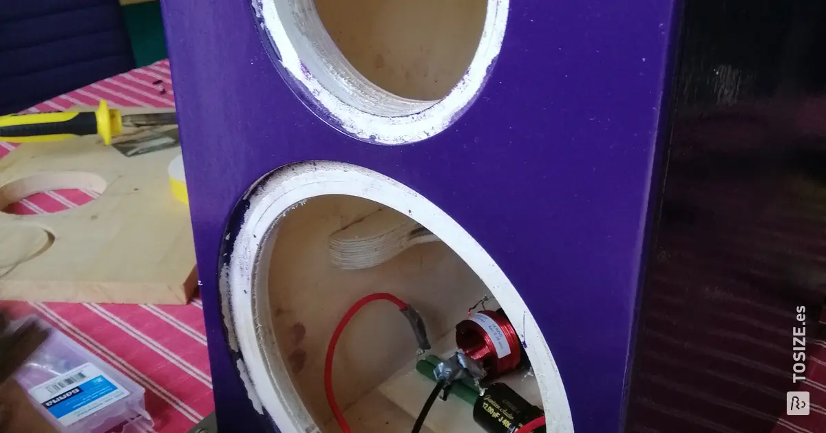 Altavoces personalizados hechos en casa hechos de madera contrachapada ...
