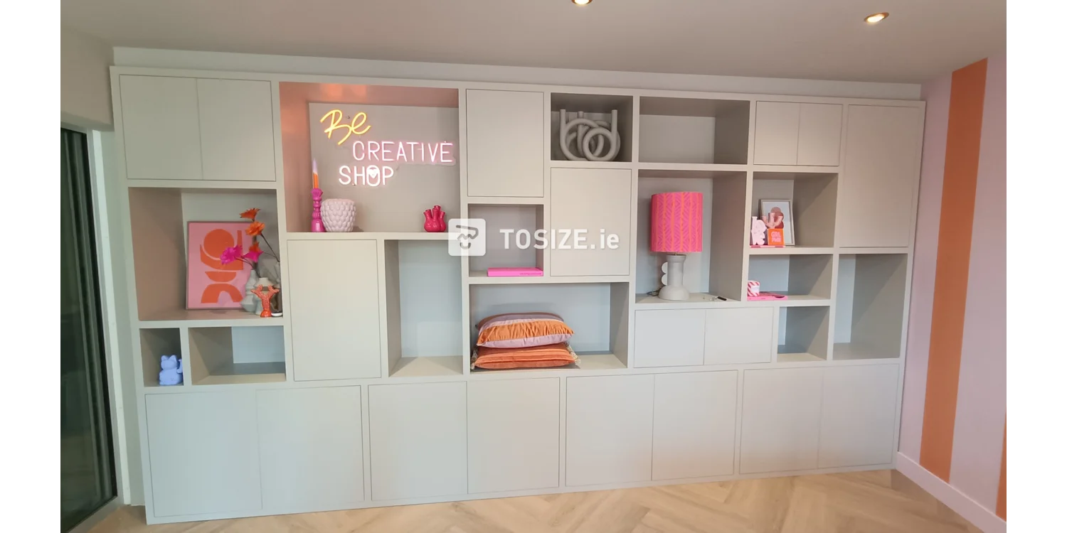 Made-to-measure shelving unit; design it all by yourself! | TOSIZE.ie