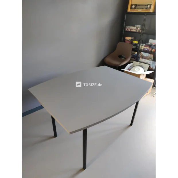 Zelf een ton-vormige eettafel maken van MDF op maat | TOSIZE.de