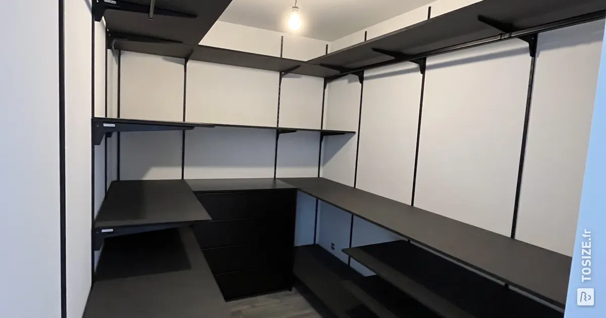 DIY : Ameublement en MDF fait maison pour dressing par Wesley | TOSIZE.fr
