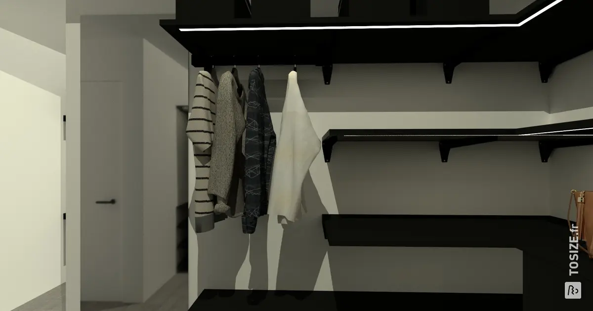 DIY : Ameublement en MDF fait maison pour dressing par Wesley | TOSIZE.fr