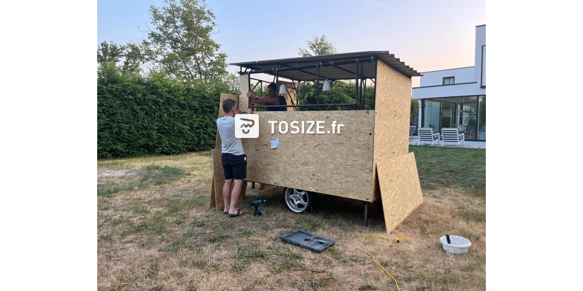 DIY : Bar de jardin fait maison en OSB | TOSIZE.fr