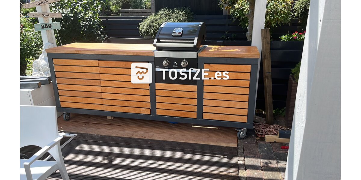 DIY: Buitenkeuken met 40 mm Okoume multiplex blad door Rob | TOSIZE.es