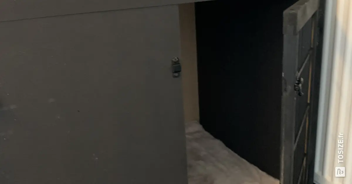 Niche pour chien en MDF faite maison - Albert | TOSIZE.fr