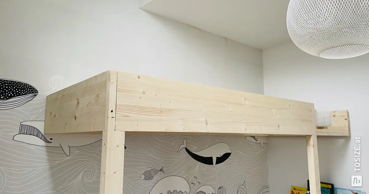 Bauen Sie Ihr eigenes Hochbett aus individueller Kiefernholzvertäfelung ...