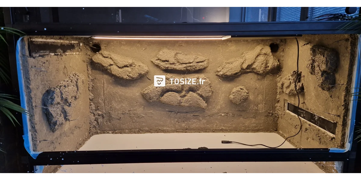 Un terrarium fait maison réalisé sur mesure à partir de panneaux ...