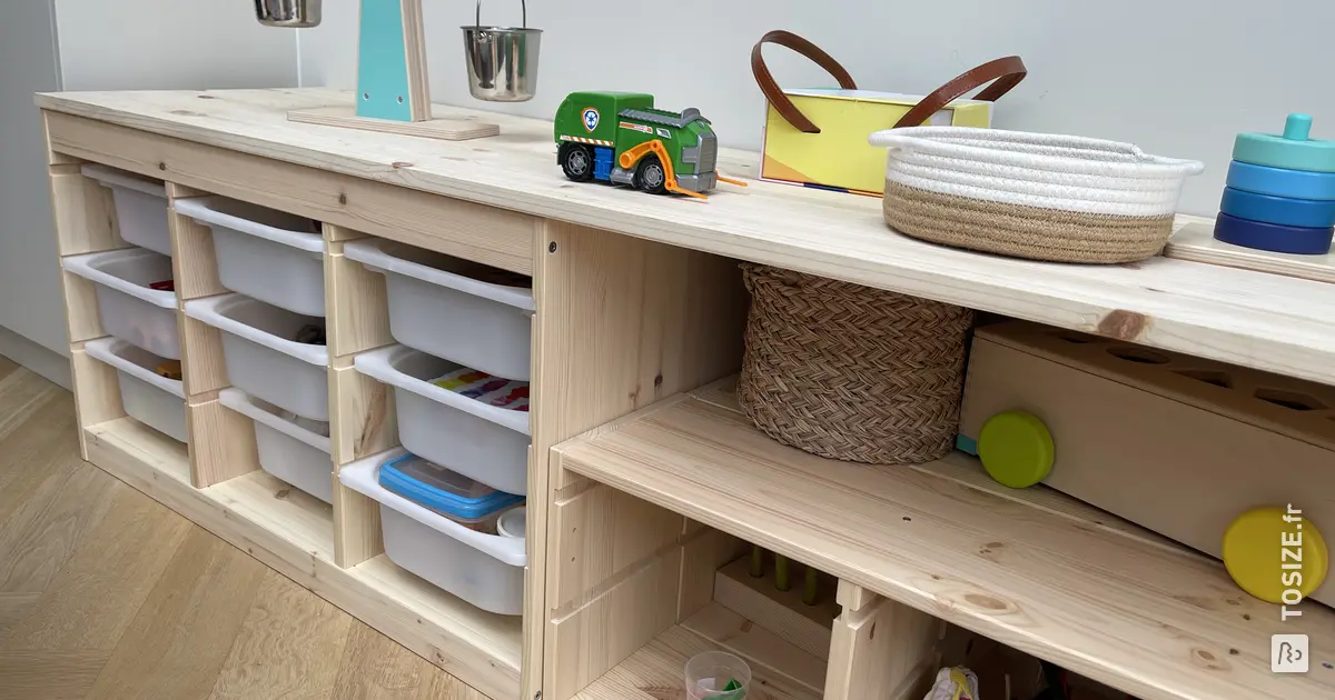 Aménager un coin jeu dans le salon : Bureau enfant DIY By Maarten ...