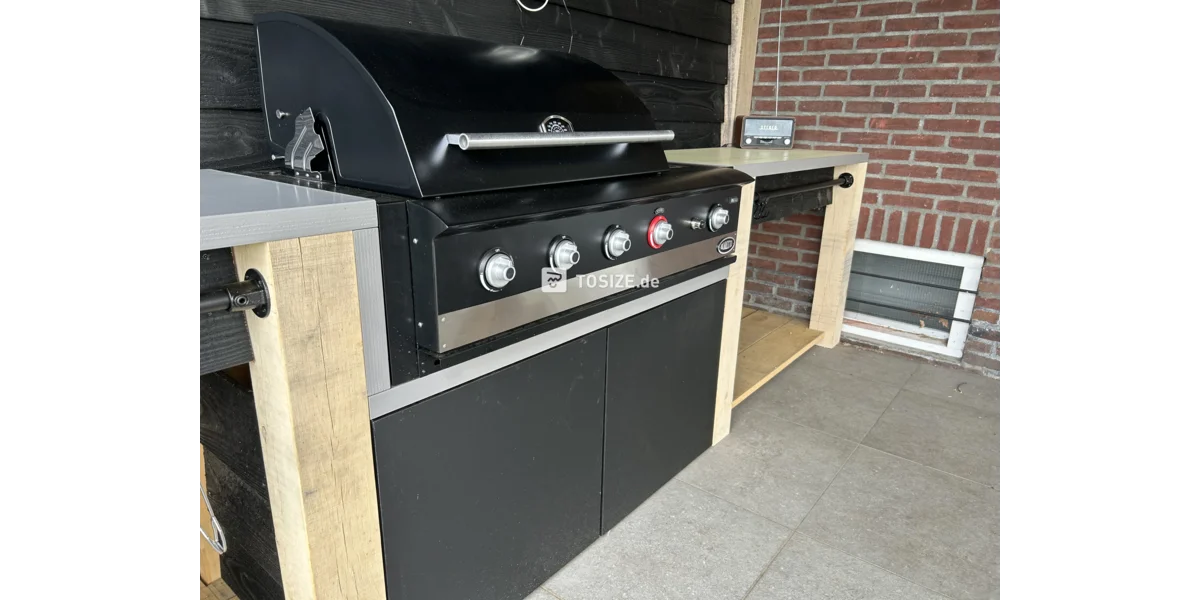 DIY Outdoor-Küche mit Arbeitsplatte und Grill von Jarno | TOSIZE.de