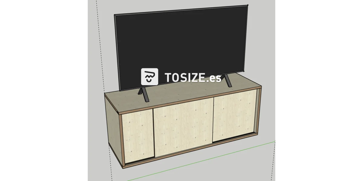 Mueble TV con espacio especialmente equipado PS5 | TOSIZE.es