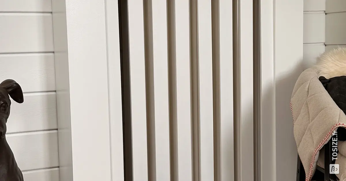 Cache-radiateur fabriqué soi-même avec du MDF découpé à la bonne ...