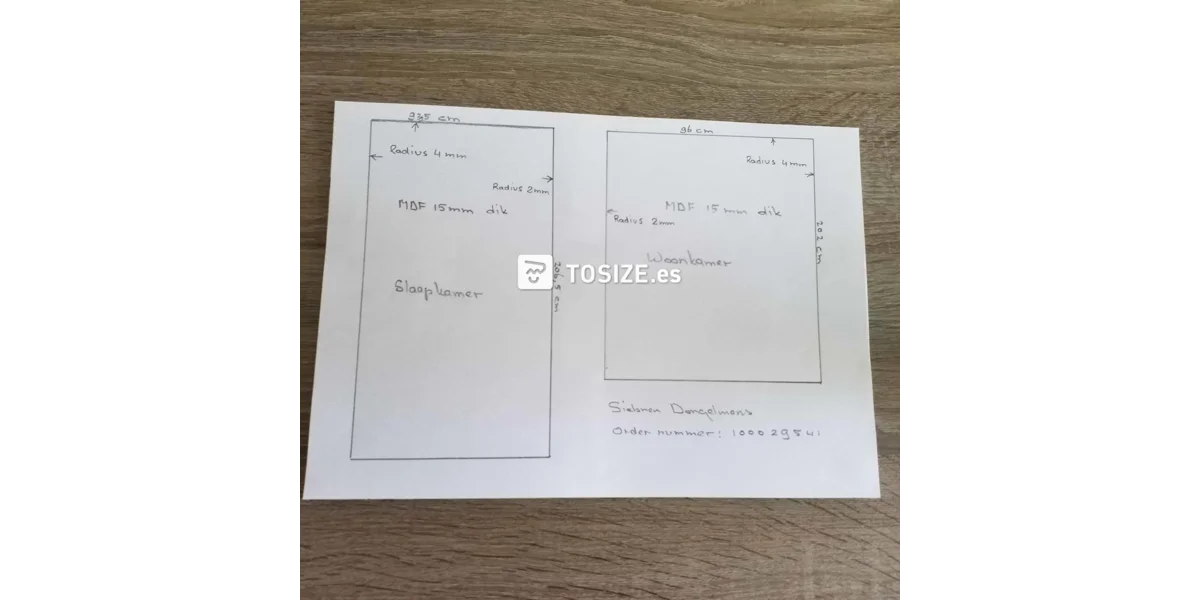 Pared divisoria de MDF para salón | TOSIZE.es