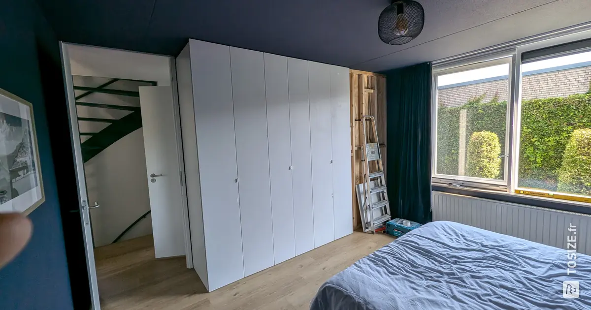 Armoire Pax sur mesure avec portes bricolées par Maartje | TOSIZE.fr