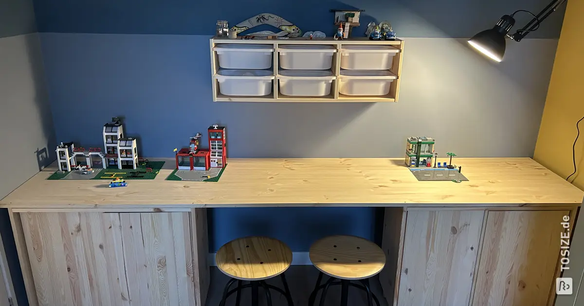 DIY-LEGO-Tisch- und Aufbewahrungslösung: Patricks kreatives ...
