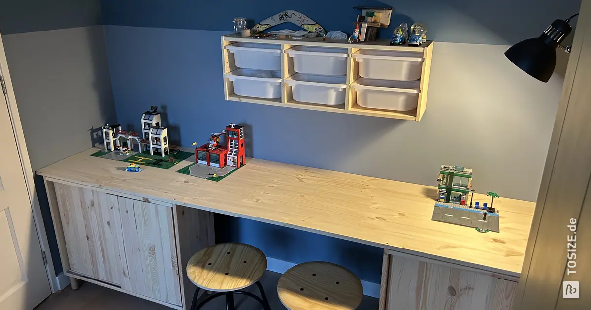 DIY-LEGO-Tisch- und Aufbewahrungslösung: Patricks kreatives ...
