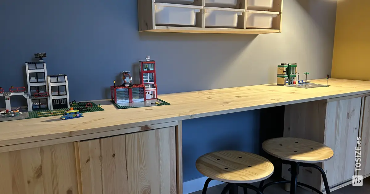 Mesa LEGO y solución de almacenamiento DIY: Proyecto creativo de ...