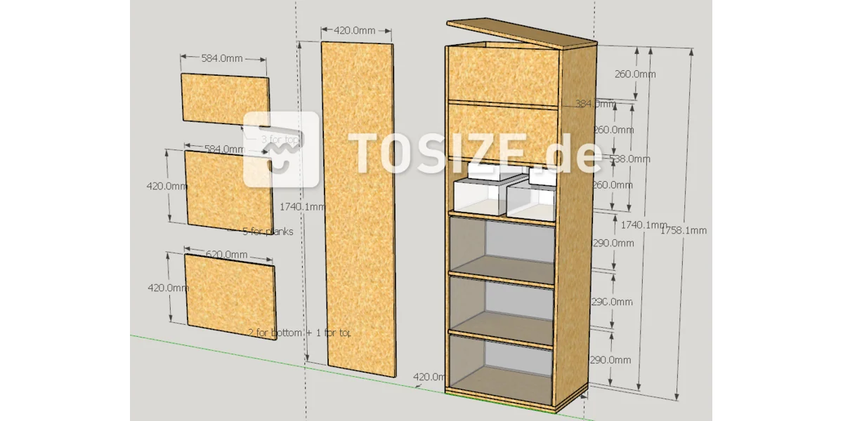 Fabelhafte Schrank Bauen Mit Osb Platten Bildnie4836