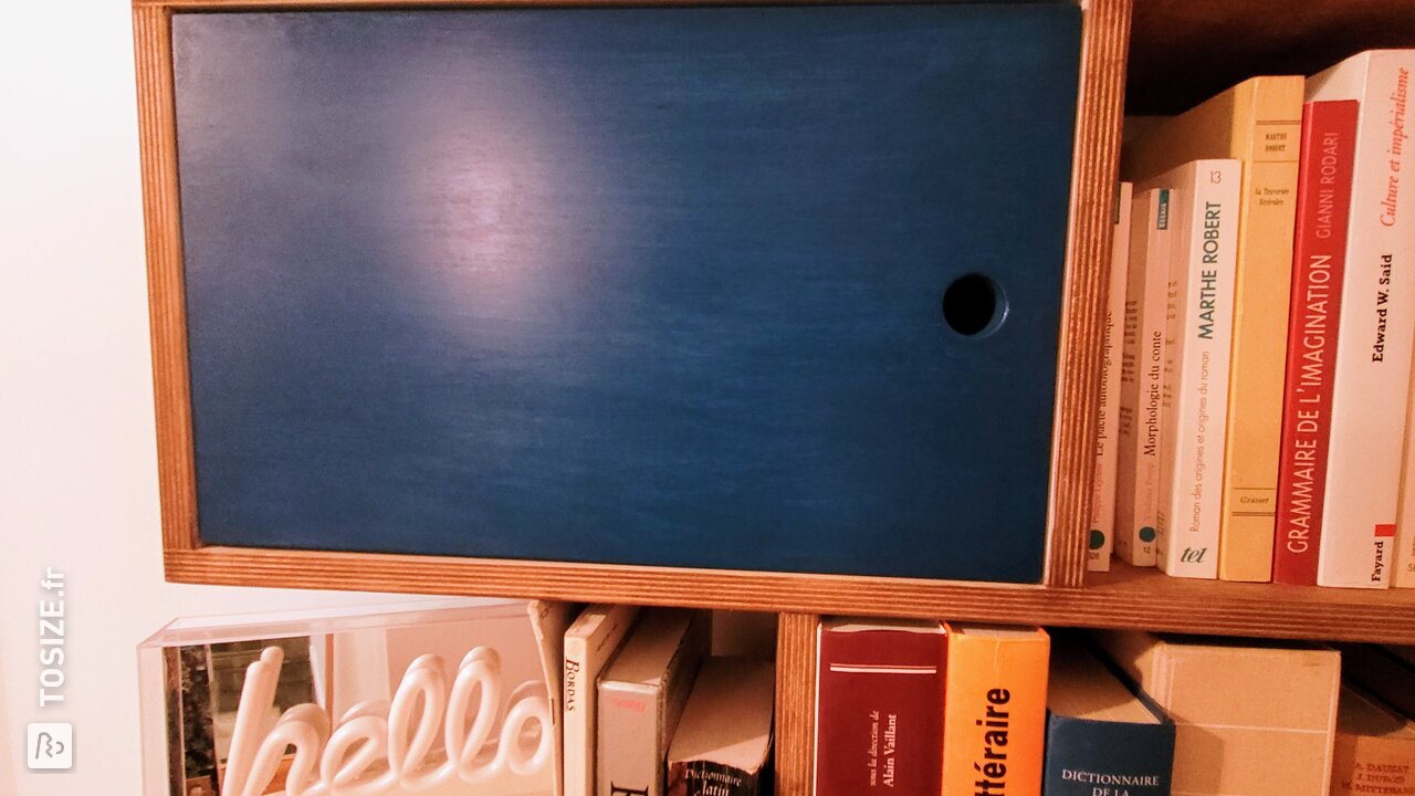 Bibliothèque sur mesure de multiplex bouleau - TOSIZE.fr