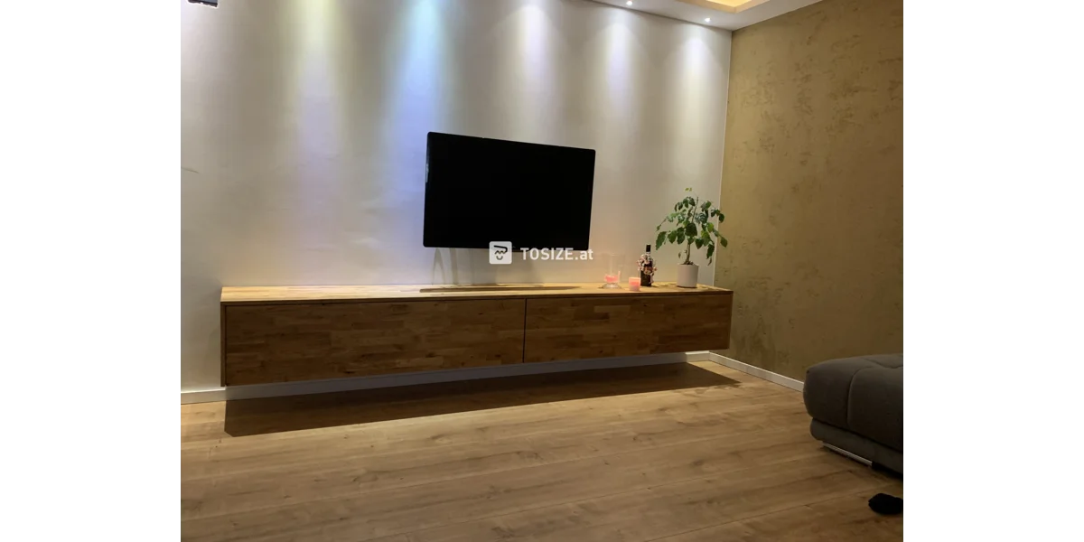 Rustieke eiken tv-lowboard op maat gemaakt | TOSIZE.at