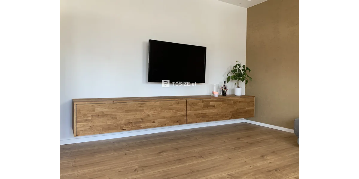 Rustieke eiken tv-lowboard op maat gemaakt | TOSIZE.at