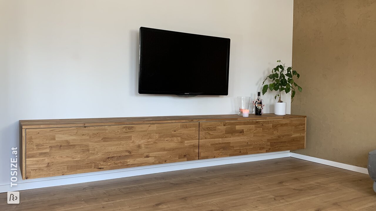Rustieke eiken tv-lowboard op maat gemaakt - TOSIZE.at