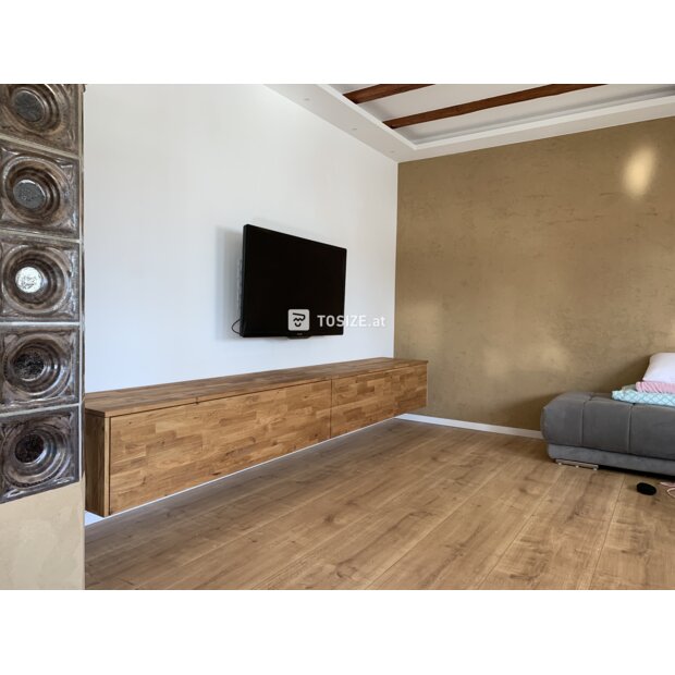 Rustieke eiken tv-lowboard op maat gemaakt - TOSIZE.at